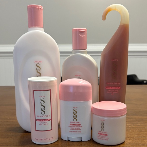 Avon | Bath & Body | Lot Of 6 Vintage Avon Skin So Soft Soft Sensual ...
